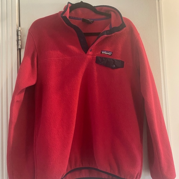 Jackets & Coats | Patagonia Synchilla Quarter Snap Pink Large | Poshmark